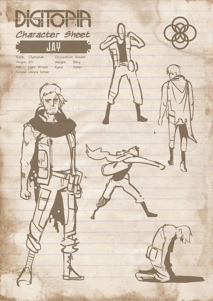 Character Sheets - Digitopia: The Comic Book