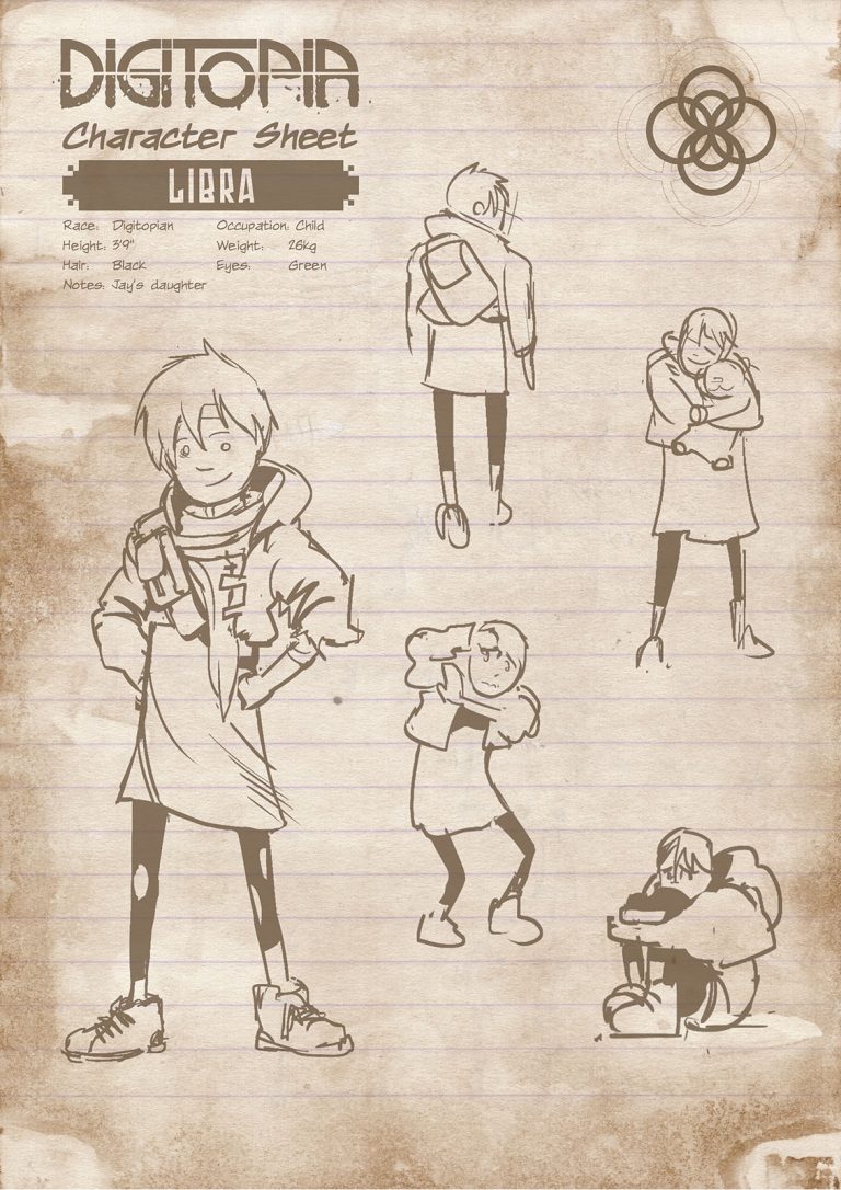 Character Sheets - Digitopia: The Comic Book