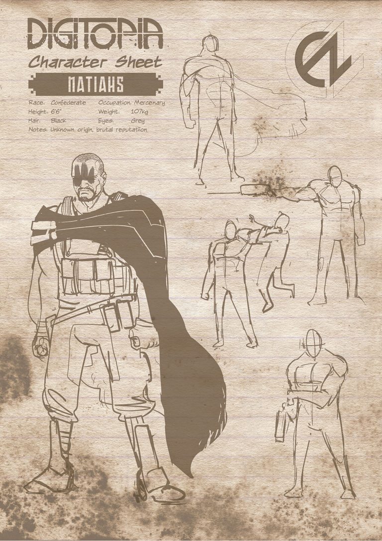 Character Sheets - Digitopia: The Comic Book