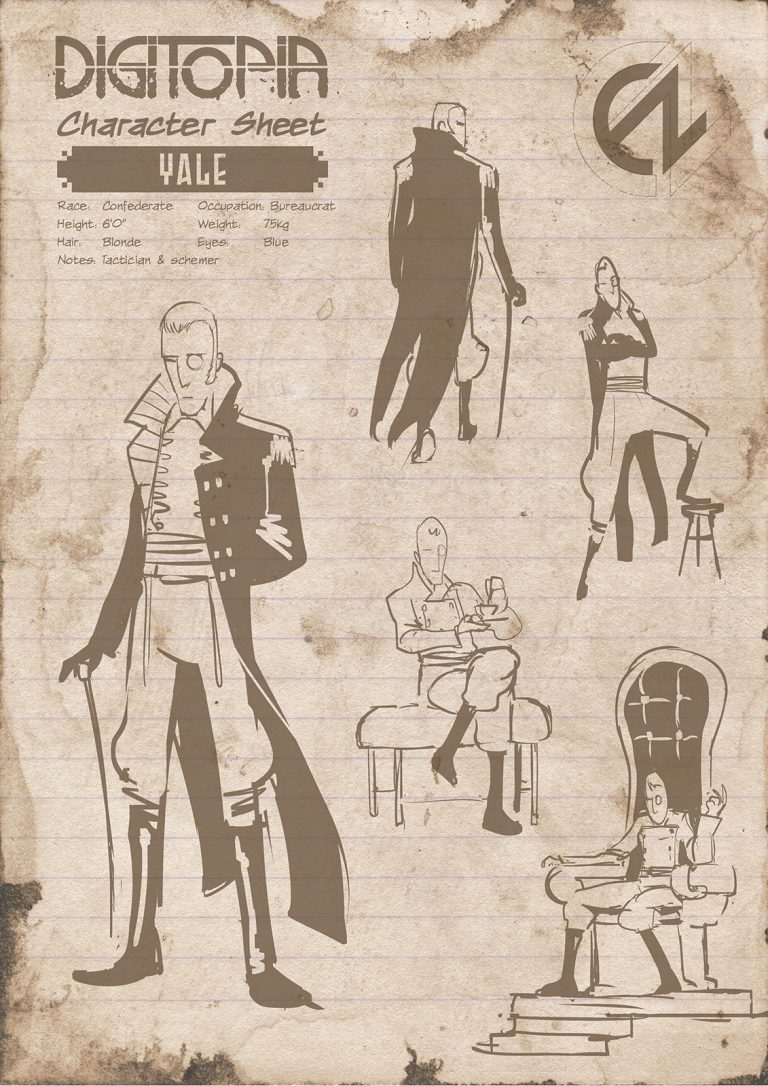 Character Sheets - Digitopia: The Comic Book