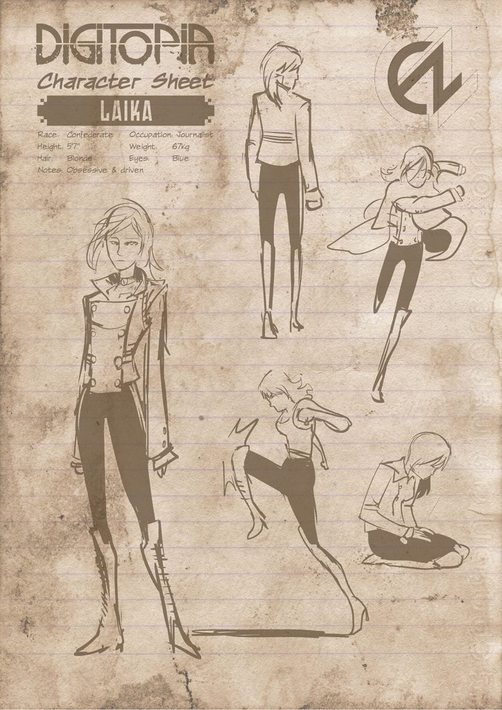 Character Sheets - Digitopia: The Comic Book